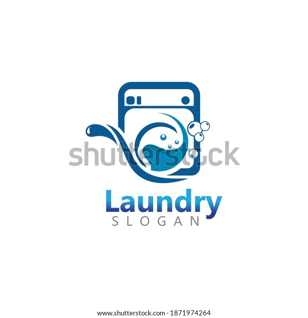 Wash Laundry Machine Room Logo Good Stock Vector (Royalty Free ...