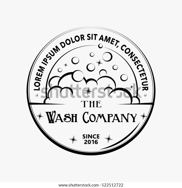 Wash Logo Vector Illustration Tshirt Design Stock Vector (Royalty Free ...