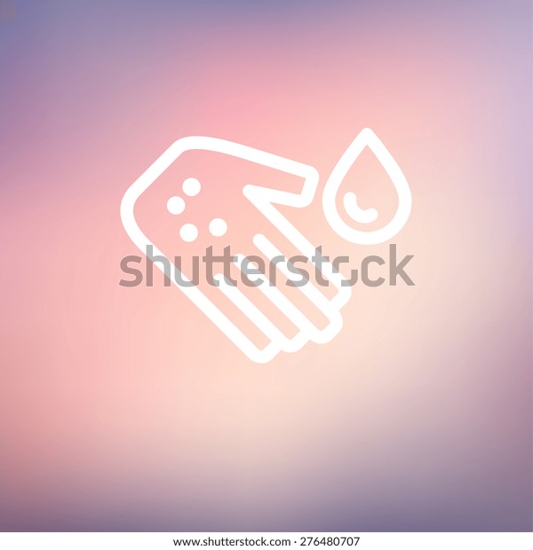 Wash Wound Water Icon Thin Line Stock Vector (Royalty Free) 276480707 ...