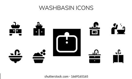 Washbasin Icon Set 9 Filled Washbasin Stock Vector (Royalty Free) 1669165165 | Shutterstock