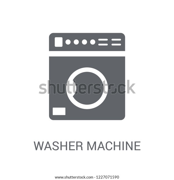 Washer Machine Icon Trendy Washer Machine Stock Vector (Royalty Free ...