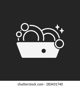 Washing Dishes Icon Stock Vector (Royalty Free) 283431740 | Shutterstock