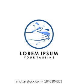 Washing Hands Logo Vector Icon Illustration Stock Vector (Royalty Free ...
