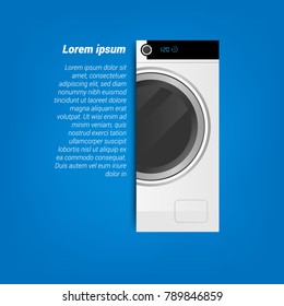 Washing Machine Banner Stock Vector (Royalty Free) 789846859 | Shutterstock