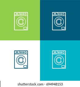 Washing Machine Green Blue Material Color Stock Vector (Royalty Free ...