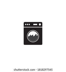 Washing Machine Logo Vector Design Illustration Stock Vector (Royalty ...