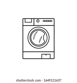 Washing Machine Outline Icon Simple Vector Stock Vector (Royalty Free ...