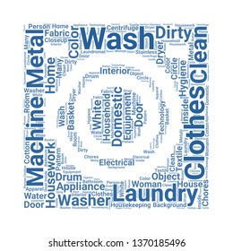 Washing Machine Word Cloud Tag Cloud Stock Vector (Royalty Free ...