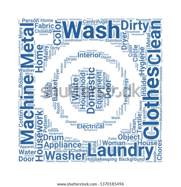 Washing Machine Word Cloud Tag Cloud Stock Vector (Royalty Free ...