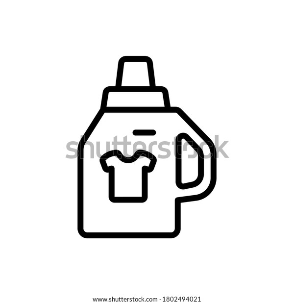 Washing Powder Detergent Icon Simple Line Stock Vector (Royalty Free ...