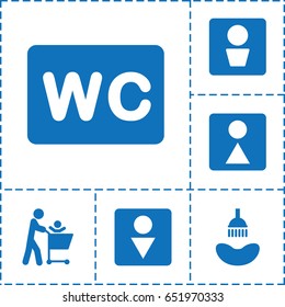 Washroom Icon Collection 4 Washroom Filled Stock Vector (Royalty Free ...