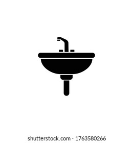 Wastafel Icon Flat Vector Illustration Stock Vector (Royalty Free ...