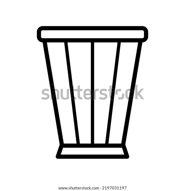 Waste Basket Icon Trendy Vector Design Stock Vector (Royalty Free ...