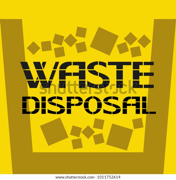 Waste Disposal a Poster That Defines Stock Vector (Royalty Free ...