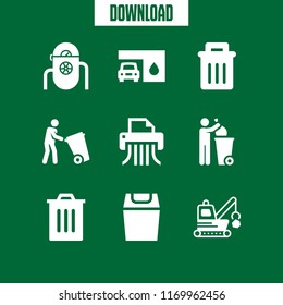 Vektor Stok Waste Icon 9 Waste Vector Set (Tanpa Royalti) 1169962456 ...