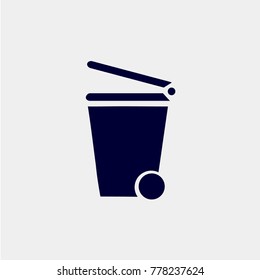 Waste Icon Vector Illustration Environment Icon Stock Vector (Royalty ...