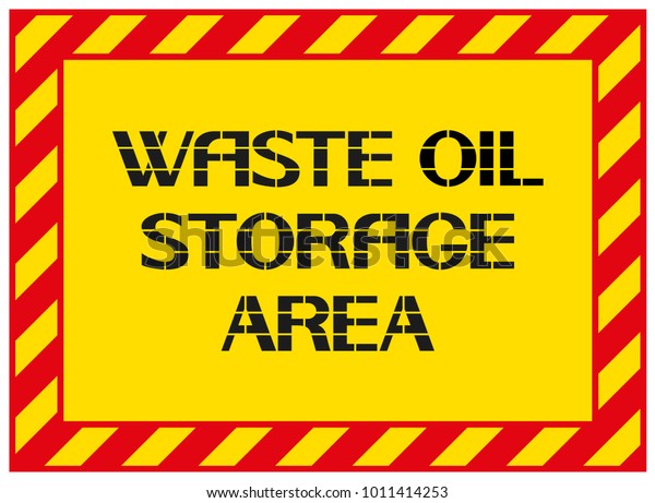 Waste Oil Storage Area a Poster Stock Vector (Royalty Free) 1011414253 ...
