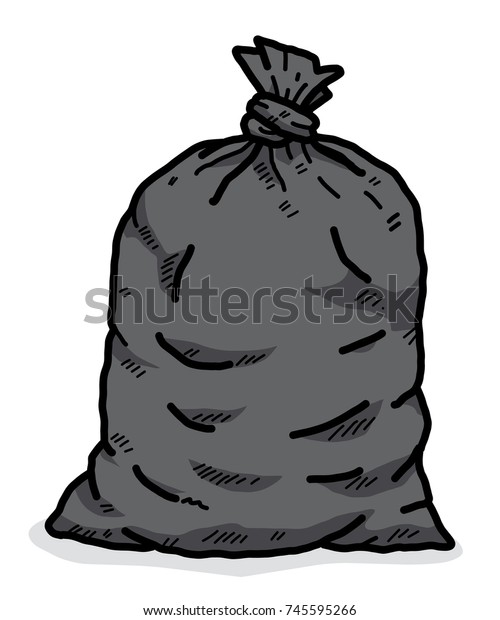 Waste Plastic Bag Cartoon Vector Illustration 库存矢量图（免版税）745595266 ...
