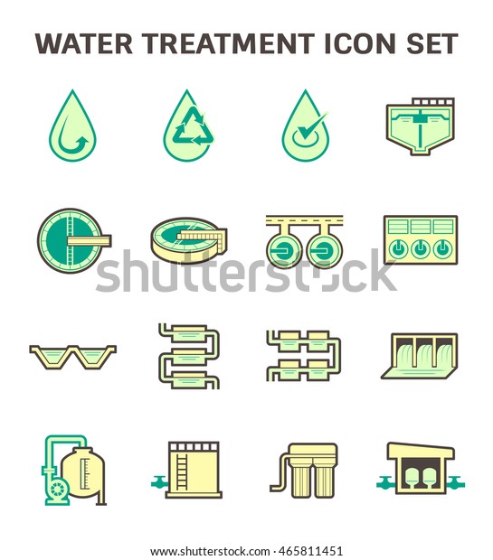 Wastewater Treatment Process Plant That Removes Stock Vector (Royalty ...