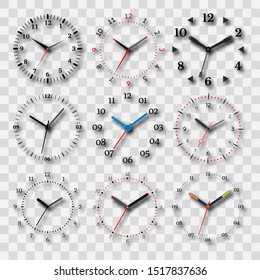 Watch Dial On Transparent Background Shadow Stock Vector (Royalty Free ...
