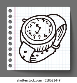 Watch Doodle Drawing Stock Vector (Royalty Free) 318621449 | Shutterstock