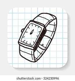 Watch Doodle Drawing Stock Vector (Royalty Free) 324230996 | Shutterstock