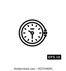 Watch Icon Vector Time Symbol Vector Stock Vector (Royalty Free ...