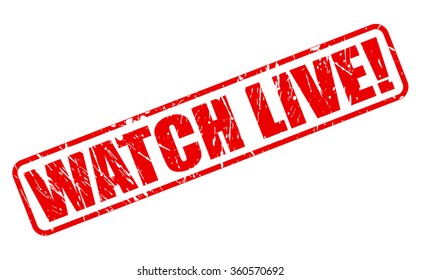 Watch Live Red Stamp Text On Stock Vector (Royalty Free) 360570692
