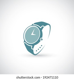 Watch Symbol Vector Illustration Stock Vector (Royalty Free) 192471110 ...