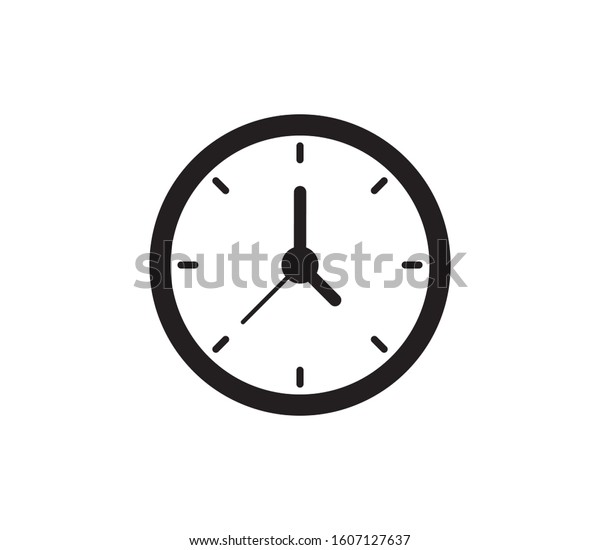 Watch Time Icon Clock Icon Symbol Stock Vector (Royalty Free ...