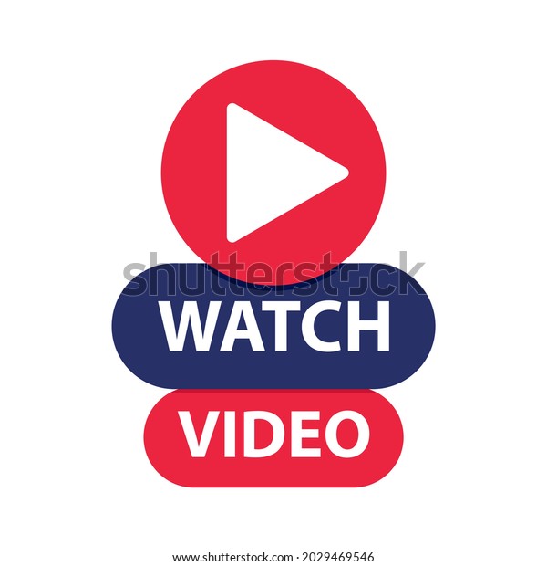 Watch Video Sign Vector Illustration Stock Vector (Royalty Free ...