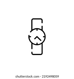 Watch Wristwatch Clock Time Dotted Line Stock Vector (Royalty Free ...