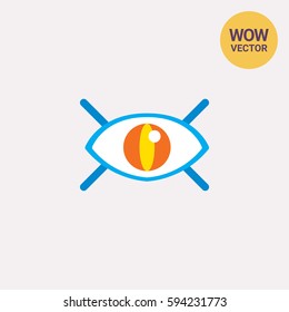 Watching Eye Icon Stock Vector (Royalty Free) 594231773 | Shutterstock