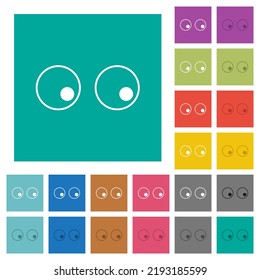 Watching Eyes Outline Multi Colored Flat Stock Vector (Royalty Free ...