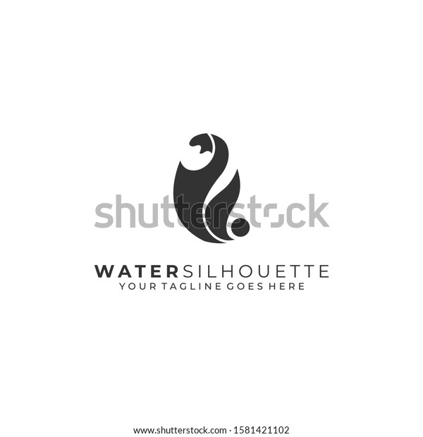Water Abstract Illustration Vector Template Suitable Stock Vector ...