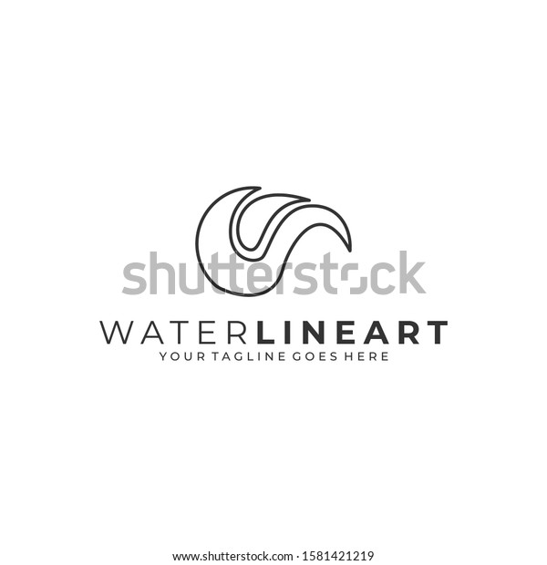 Water Abstract Illustration Vector Template Suitable Stock Vector ...