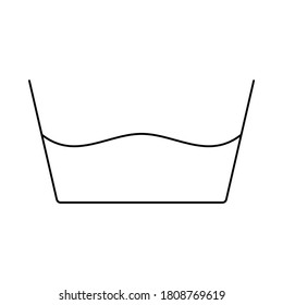 Water Basin Line Art Vector Flat Stock Vector (Royalty Free) 1808769619