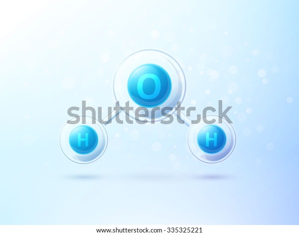 Water Blue Molecule H2o Science Background : image vectorielle de stock ...