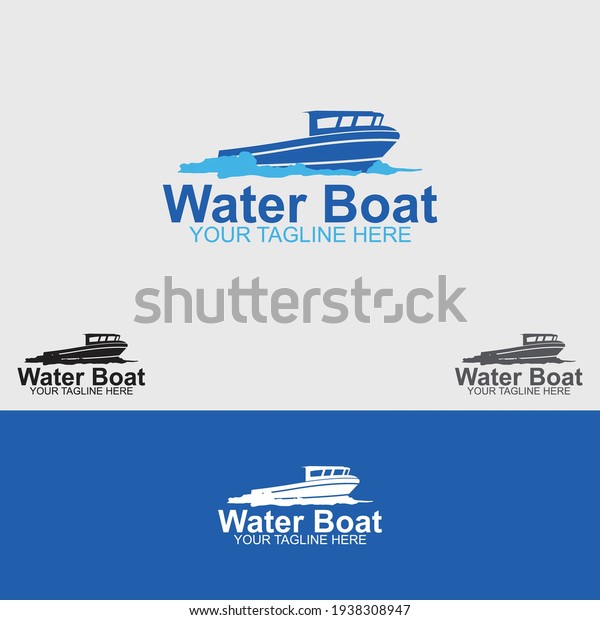 Water Boat Logo Vector Design Template Stock Vector (Royalty Free ...