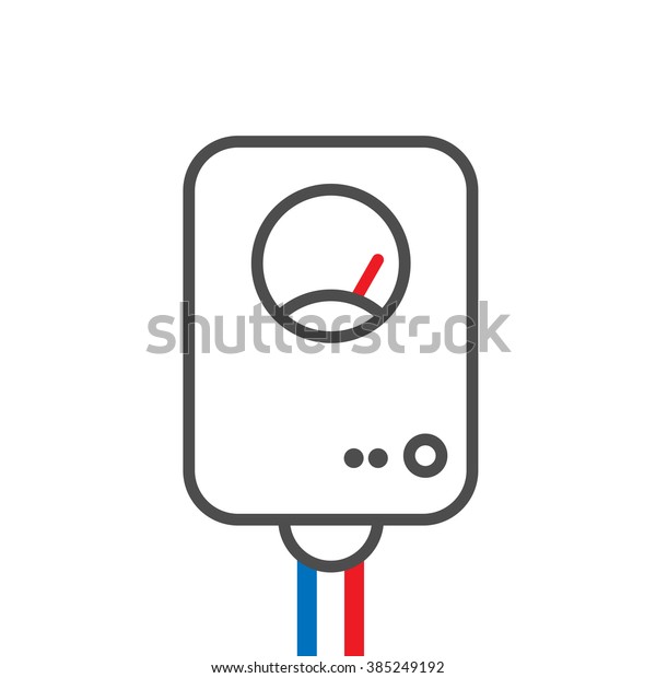 Water Boiler Energy Efficiency Icon: стоковая векторная графика (без ...
