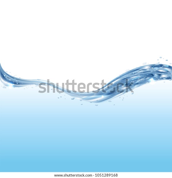 Water Border Background Gradient Mesh Vector Stock Vector (Royalty Free ...
