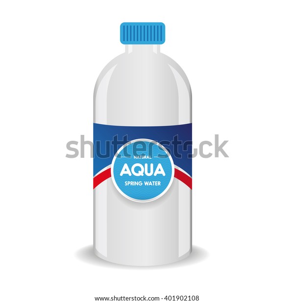 Water Bottle Aqua Label Stock Vector (Royalty Free) 401902108