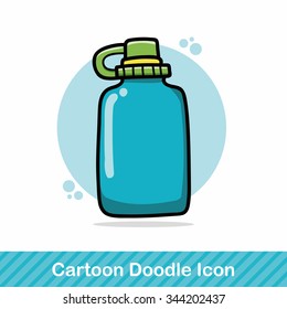 Water Bottle Doodle Stock Vector (Royalty Free) 318669926