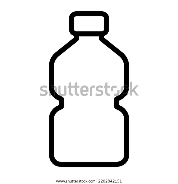 Water Bottle Symbol Icon Vector Illustration Stock Vector (Royalty Free ...