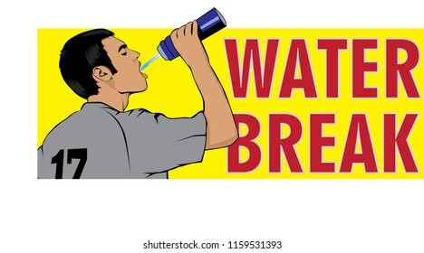 Water Break Soccer Vector Stock Vector (Royalty Free) 1159531393 ...