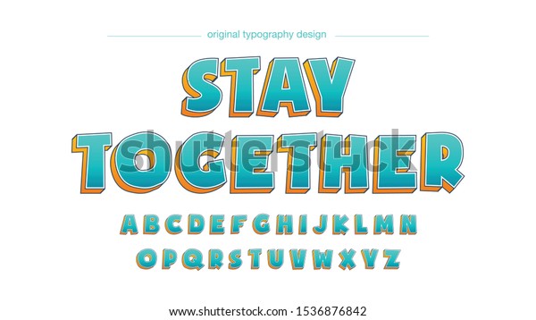 Water Cartoon Comics Artistic Font Typography Stock Vector (Royalty ...