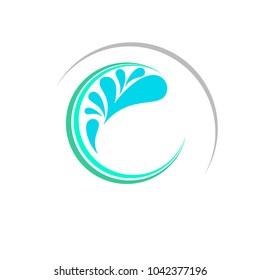 Water Circle Logo Sign Environment Factory Stock Vector (Royalty Free ...