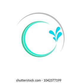 Water Circle Logo Sign Environment Factory Stock Vector (Royalty Free ...