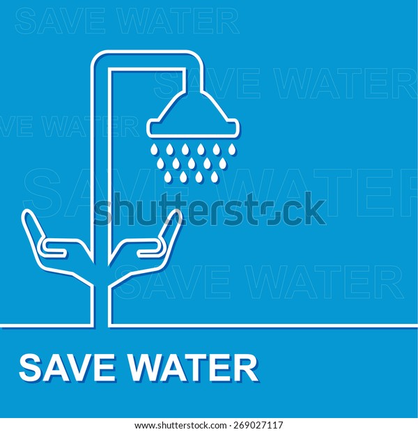 Water Conservation Illustration Conceptual Vector: vector de stock ...
