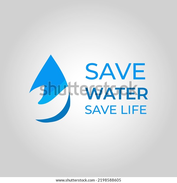 Water Conservation Save Water Badge Seal Stock Vector (Royalty Free ...